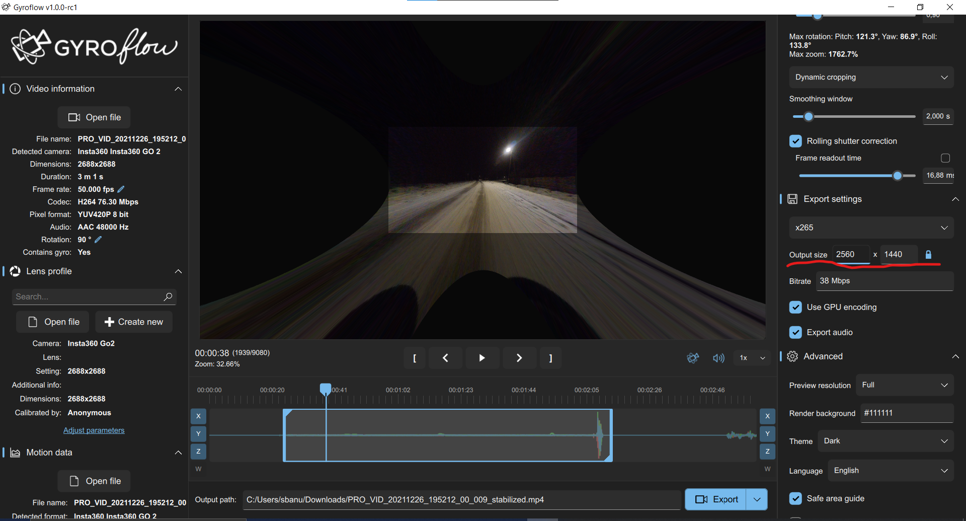 Adaptive zoom doesn't work properly with some lens profiles · Issue #103 · gyroflow/gyroflow ...