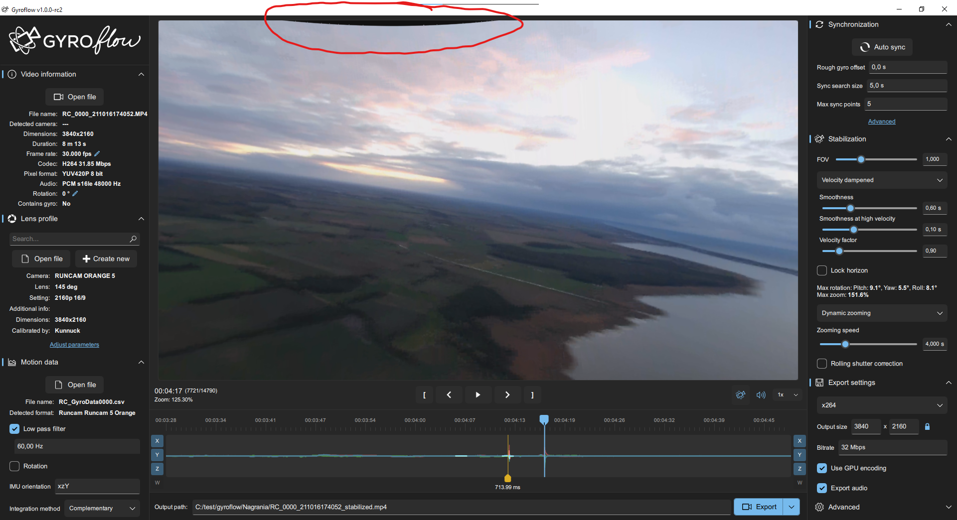 Adaptive zoom doesn't work properly with some lens profiles · Issue #103 · gyroflow/gyroflow ...