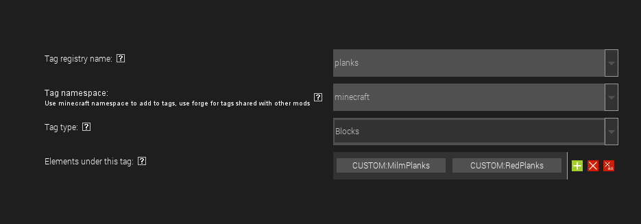 Tags do not work · Issue #1062 · MCreator/MCreator · GitHub