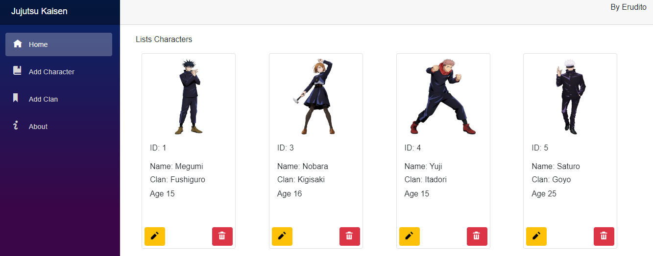 GitHub - theerudito/Jujutsu-Kaisen: Sqlite + Entity Framework + Blazor Server + Blazor WebAssembly