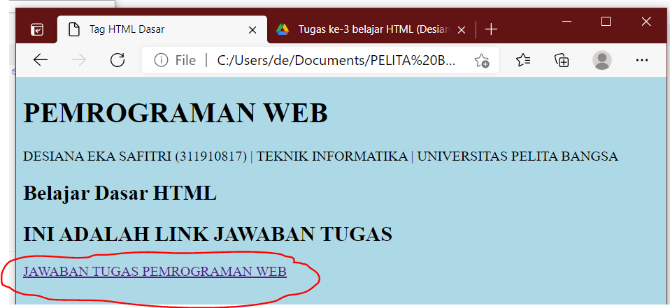 GitHub - safitridesiana/Lab1Web: Pemrograman Web - Belajar HTML