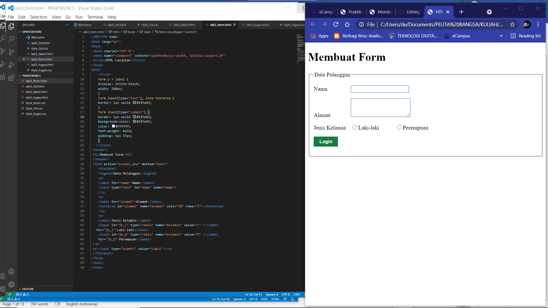 GitHub - safitridesiana/Lab3Web: Belajar Dropdown Menu dan Listbox