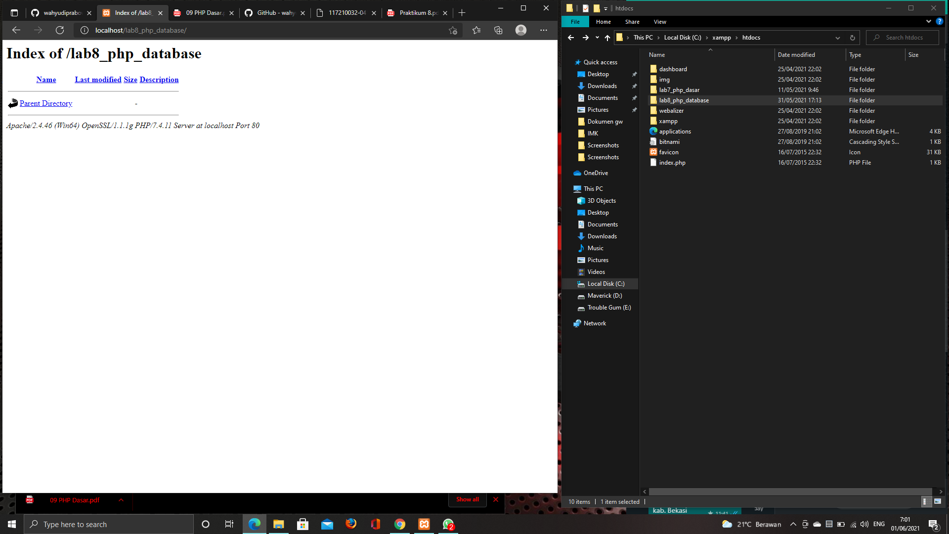 GitHub - safitridesiana/Lab8Web: PHP Database - Data Barang