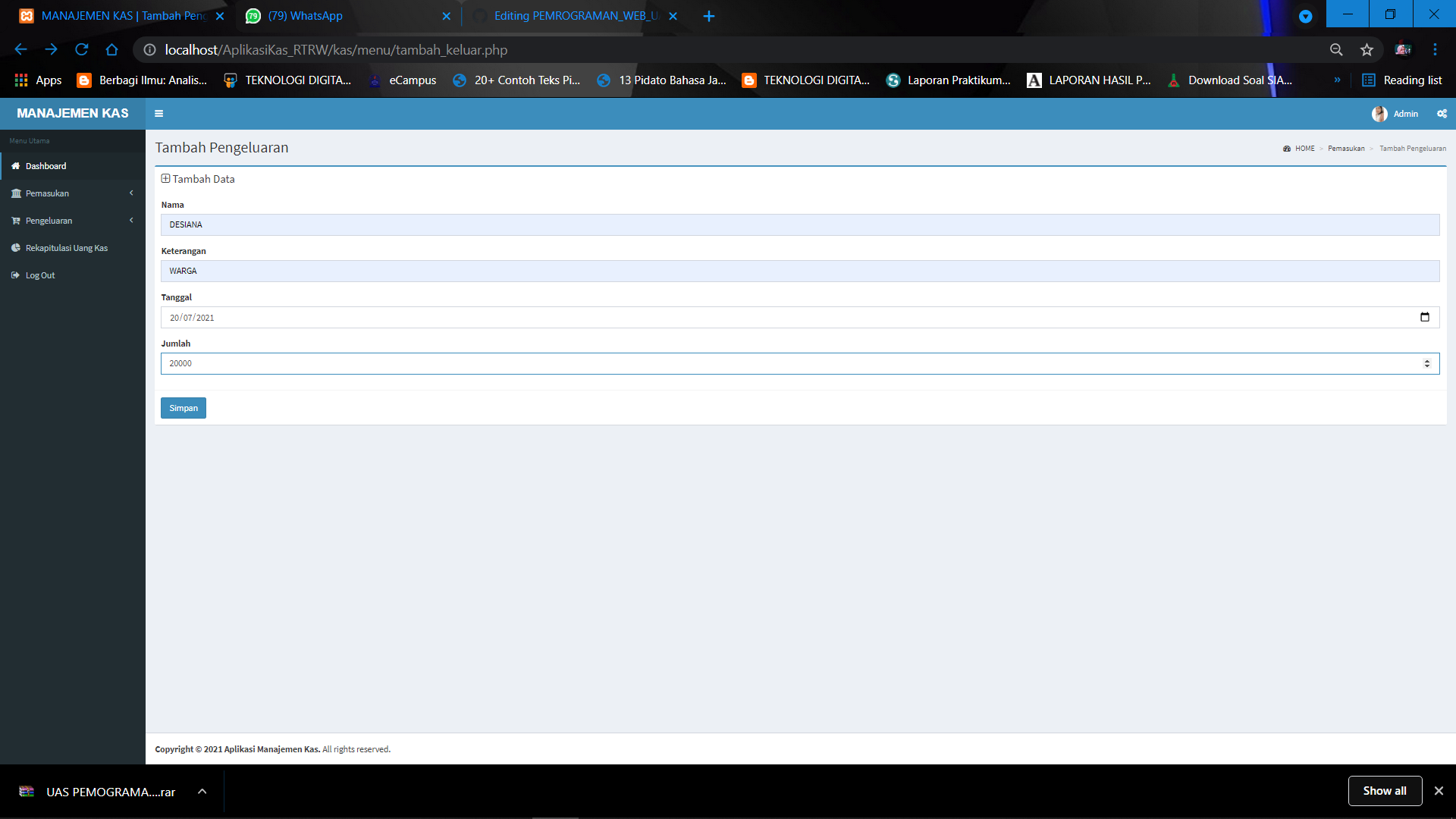 GitHub - safitridesiana/PEMROGRAMAN_WEB_UAS: PROJEK UAS - PEMROGRAMAN WEB