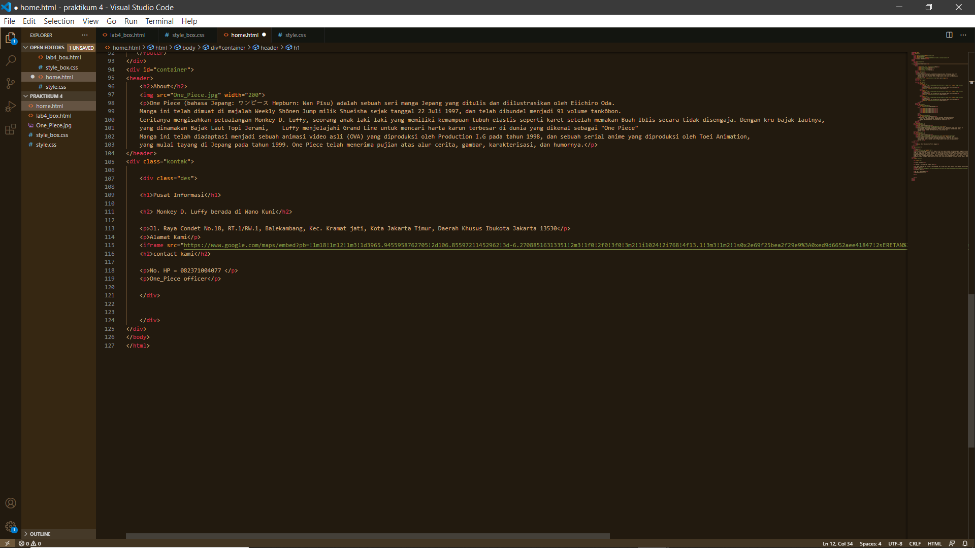 GitHub - alfinnuris/Lab4Web: Menambahkan Layout About dan Contact