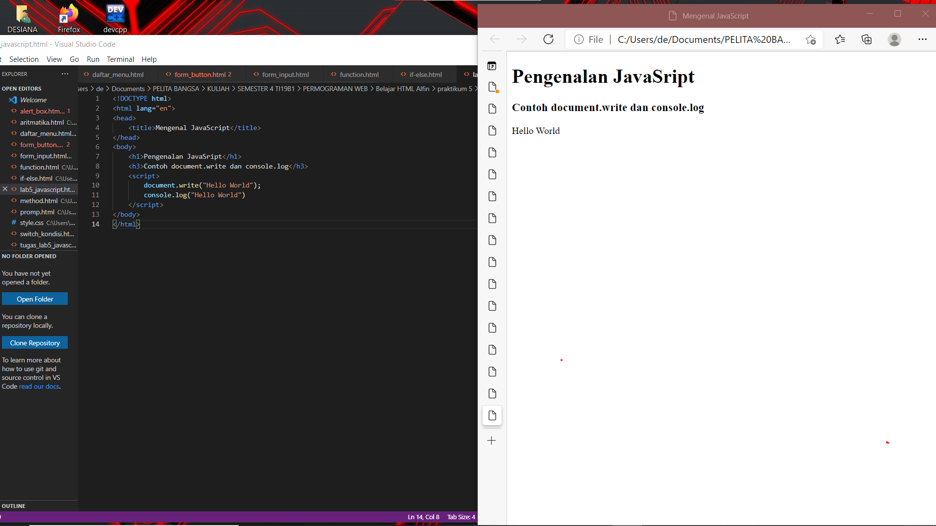 GitHub - alfinnuris/Lab5Web: Belajar JavaScript