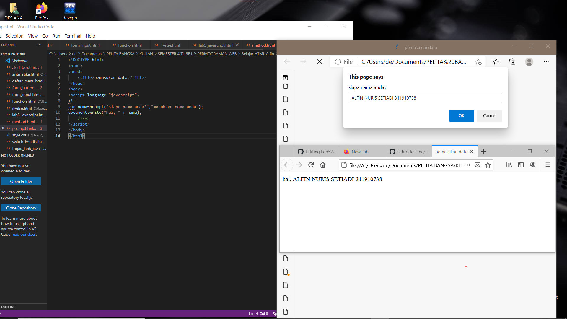 GitHub - alfinnuris/Lab5Web: Belajar JavaScript