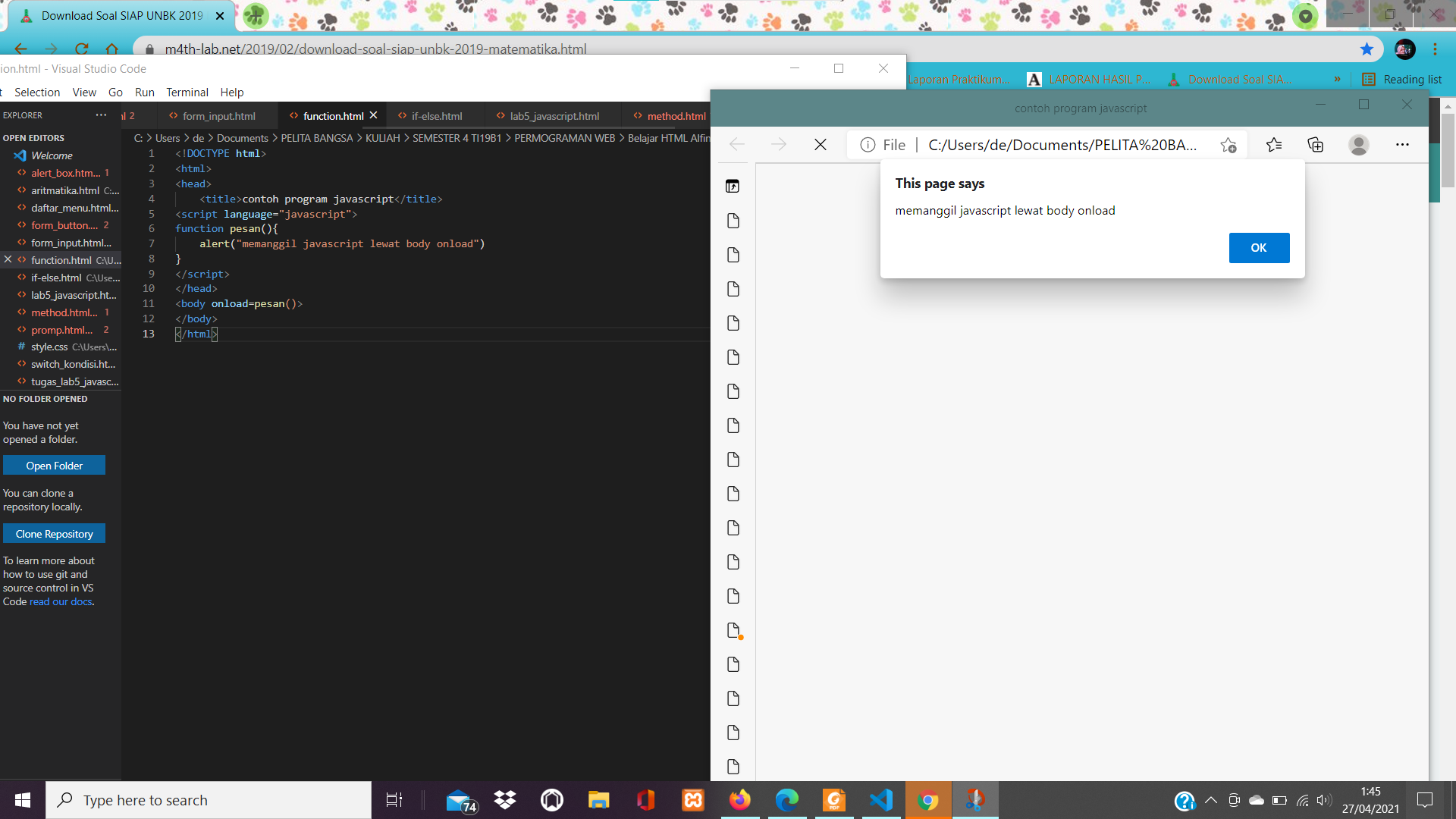 GitHub - alfinnuris/Lab5Web: Belajar JavaScript