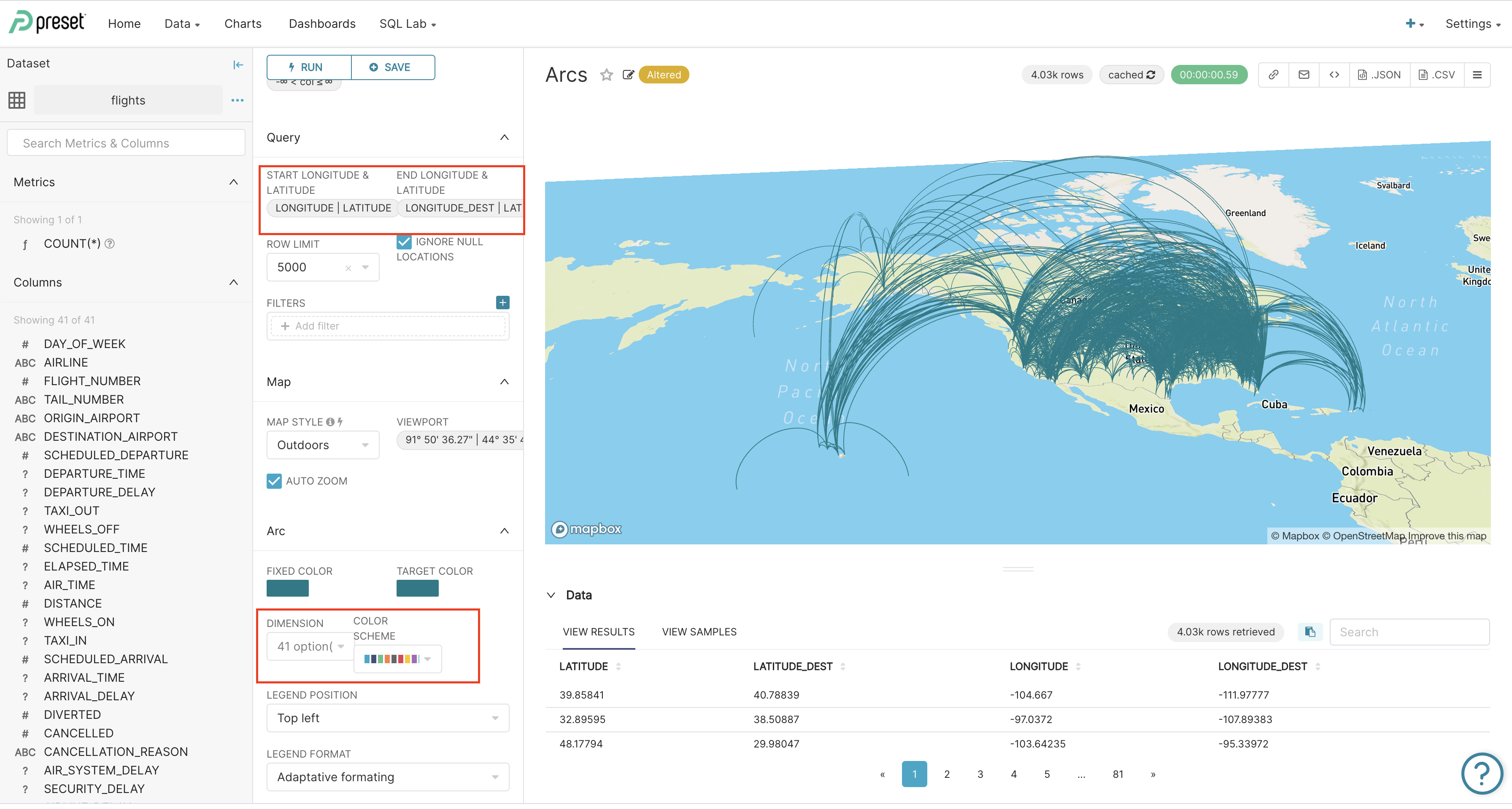 [cosmetic] deck.gl arc chart has elements overlapped in explore panel ...