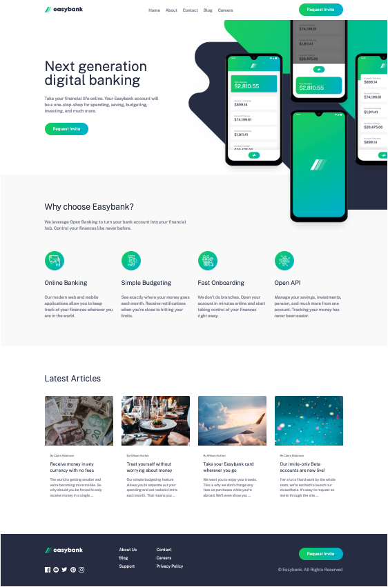 GitHub - Hutchii299/Easybank-landing-page: Frontend mentor Easybank landing page solution