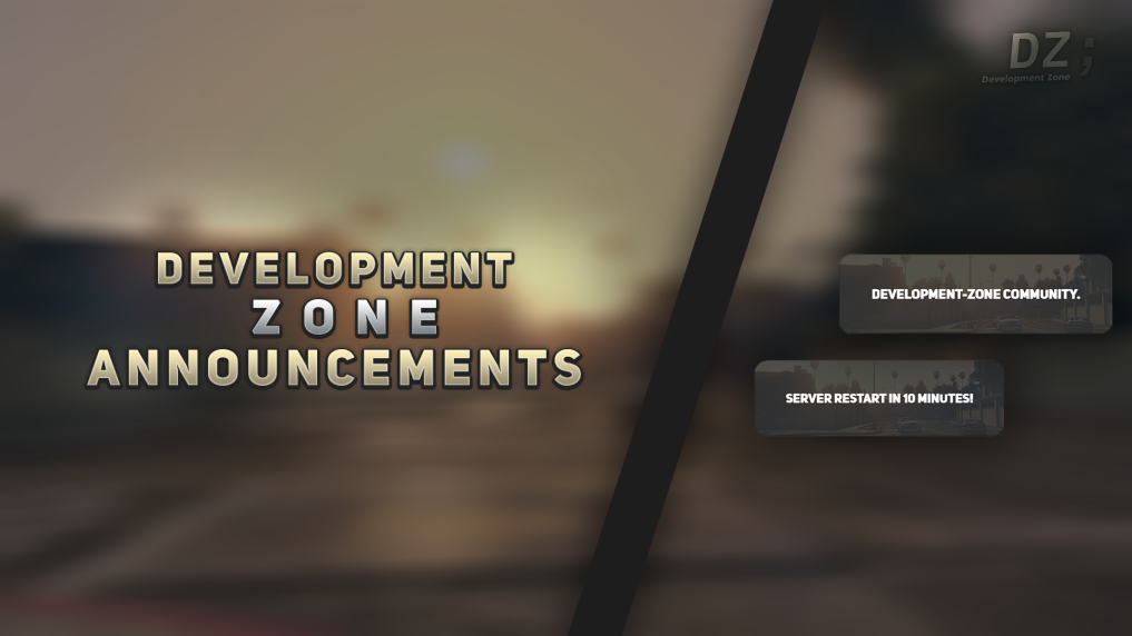 GitHub - LuaraDev/DZ-Announce: [Fivem] Modern UI Announce In-Game!