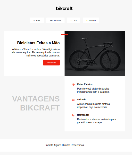 GitHub - vimossi/BikeCraft: Projeto single page, desenvolvido na Origamid para estudo de CSS.