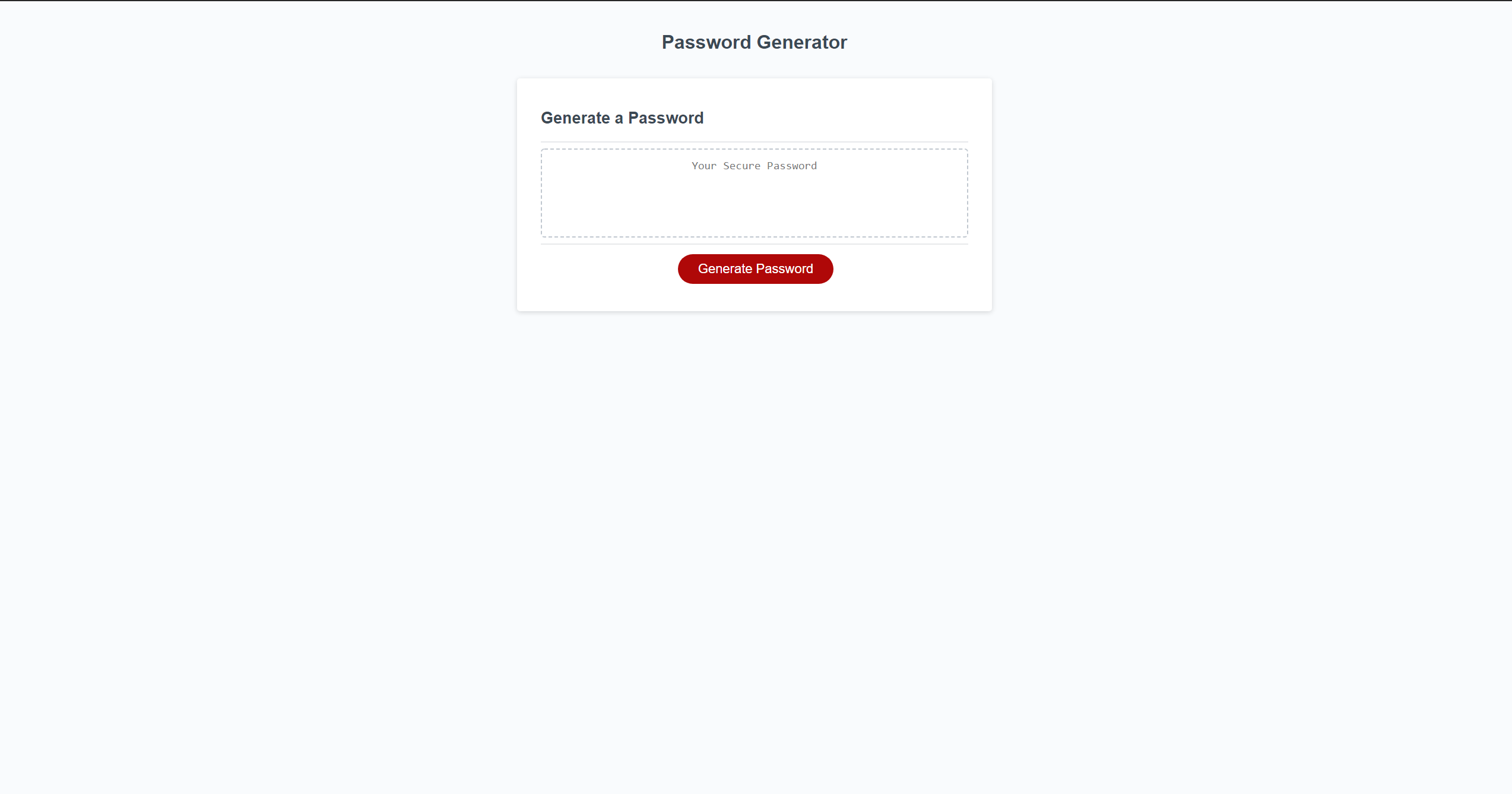 GitHub - JAMart01/JavaScript-Password-Generator