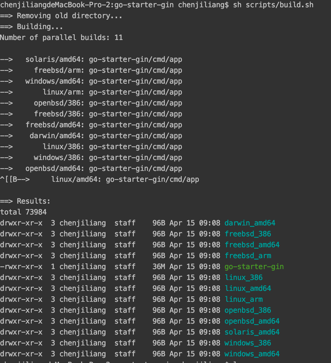 GitHub - chenjl-ops/go-starter-gin: gin框架下的初始化结构