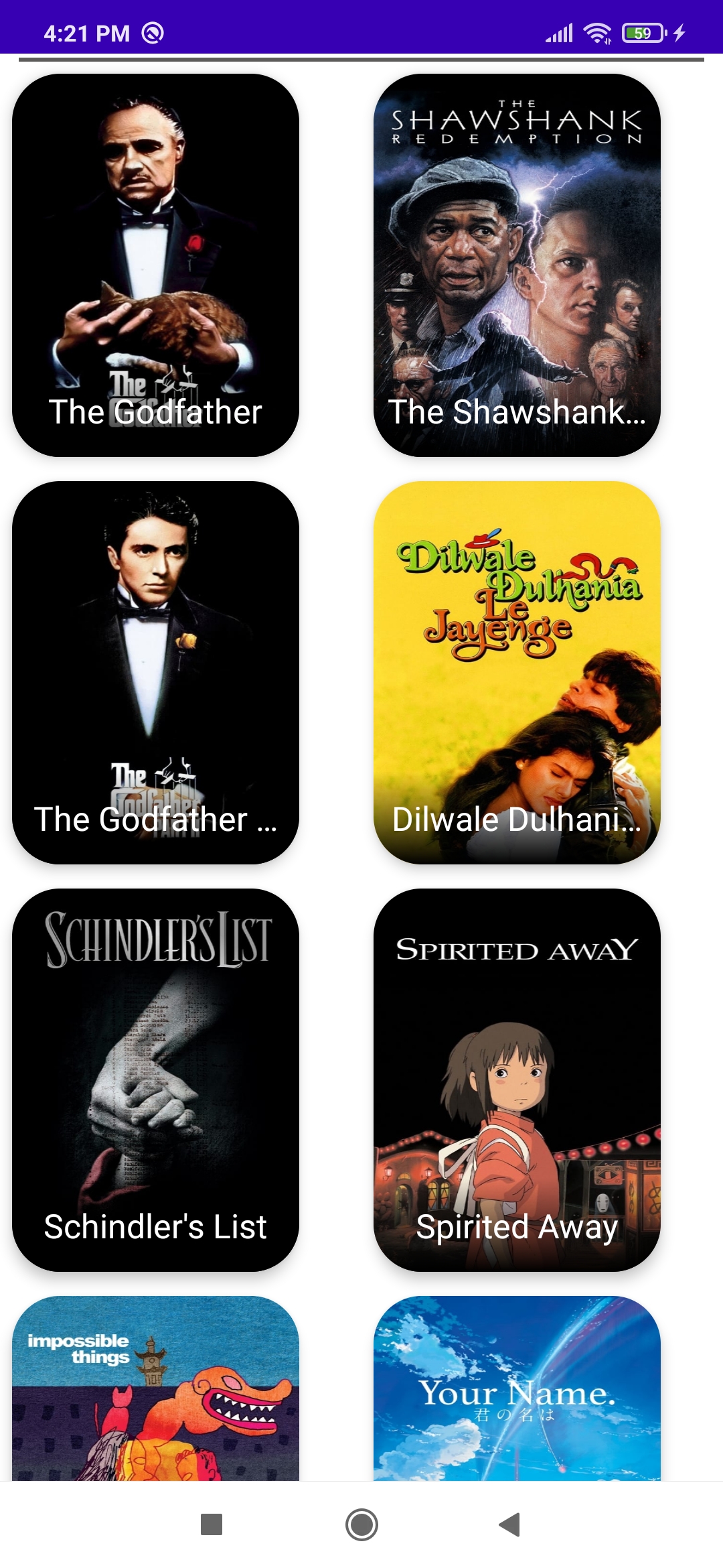[bug] Wrong Alignment Of Cardviews In The Allitems Fragment · Issue 110 · Pec Css Moviedroid