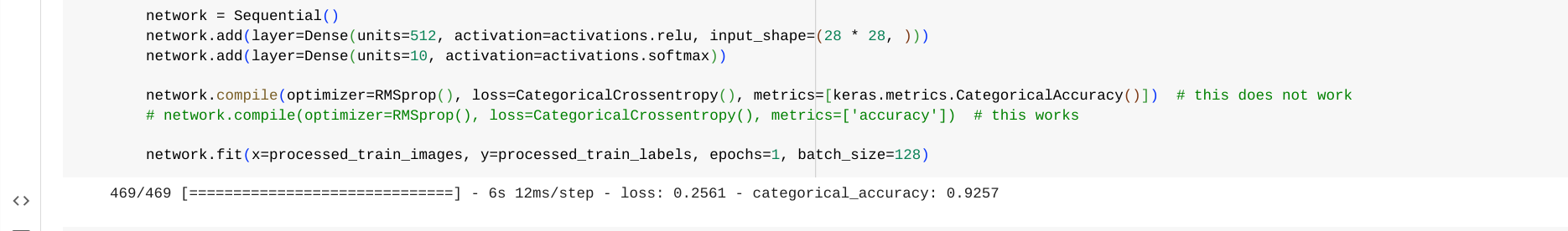 Accurarcy() does not work, but 'accuracy' does · Issue #15 · keras-team/tf-keras · GitHub