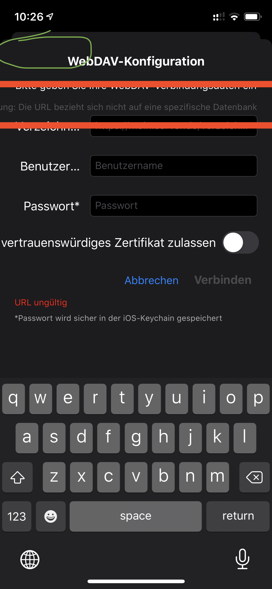 Add 'Cancel' button in WebDAV configuration screen · Issue #291 · strongbox-password-safe ...