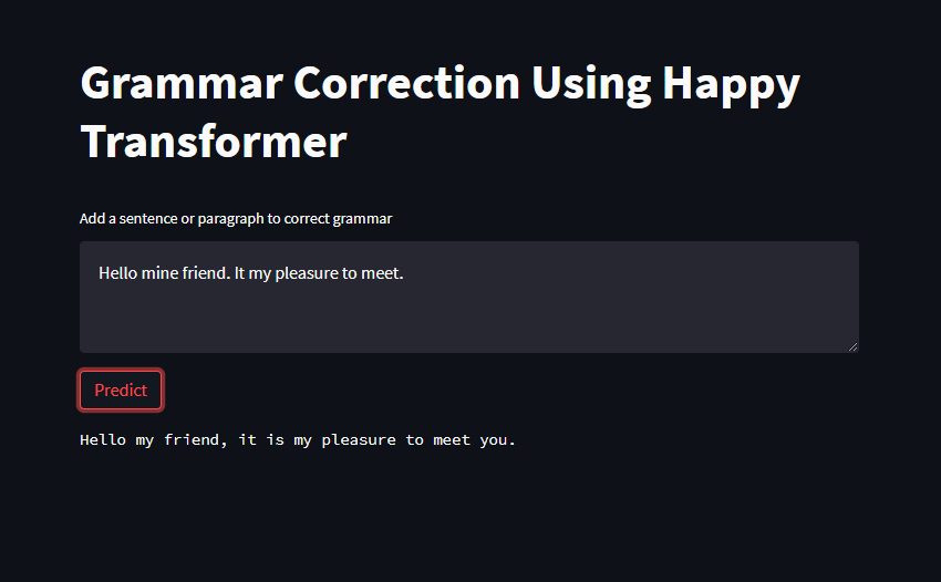 GitHub - nakulvarma2000/Grammar-correction: Fine tuned happy ...