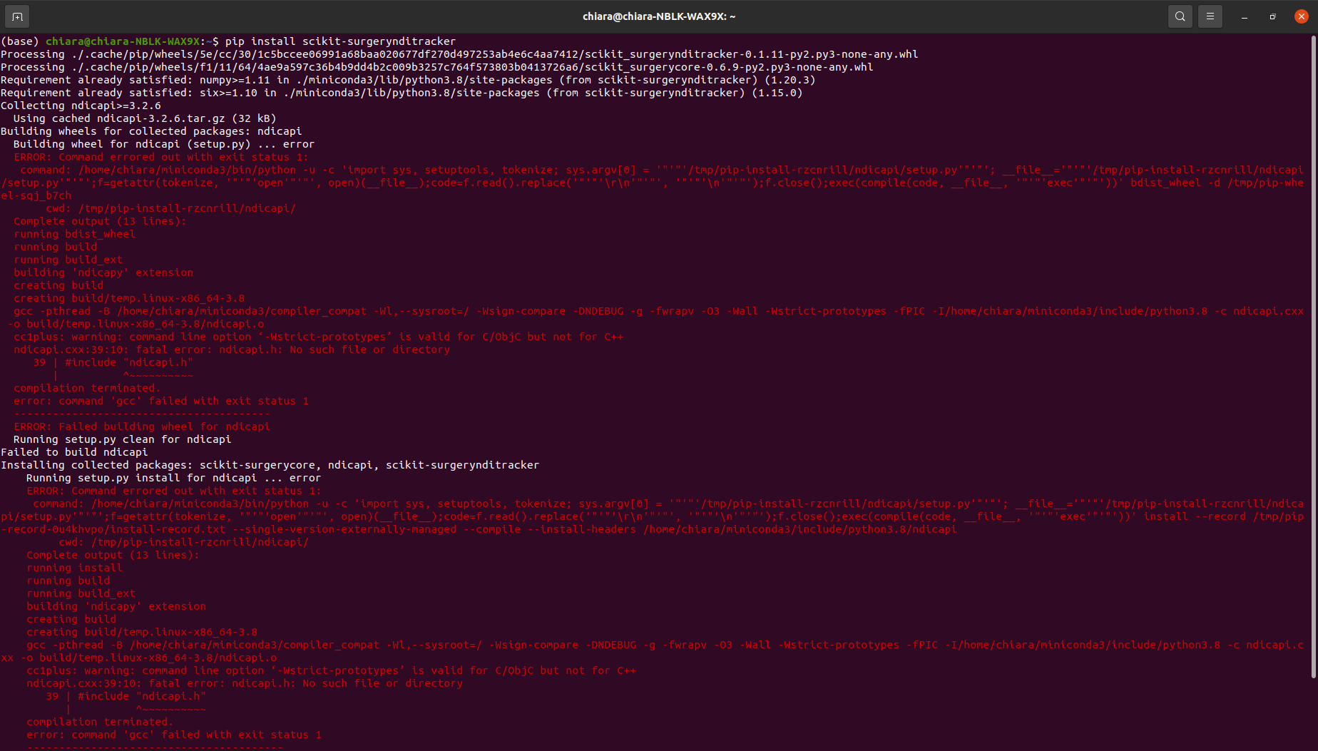 ndicapi.h not found while installing · Issue #36 · SciKit-Surgery/scikit-surgerynditracker · GitHub