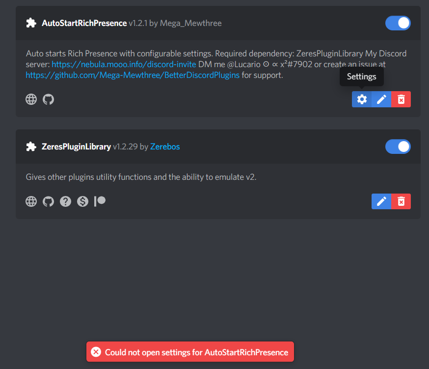"Failed to open AutoStartRichPresence's settings" · Issue #101 · Mega-Mewthree ...