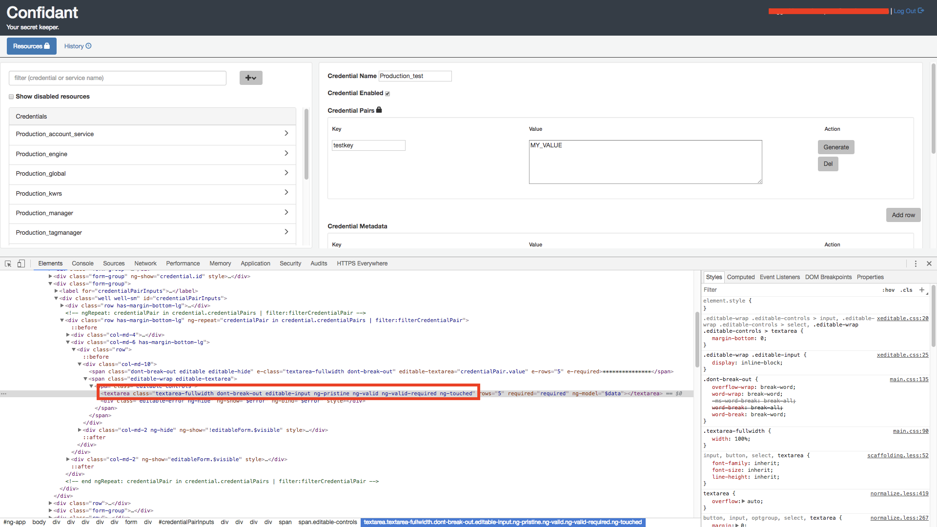 Confidant strips newlines when submitting credentials through webpage · Issue #156 · lyft ...