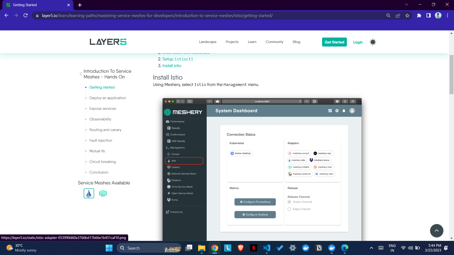 changes required in the course "introduction to service meshes" · Issue #4002 · layer5io/layer5 ...