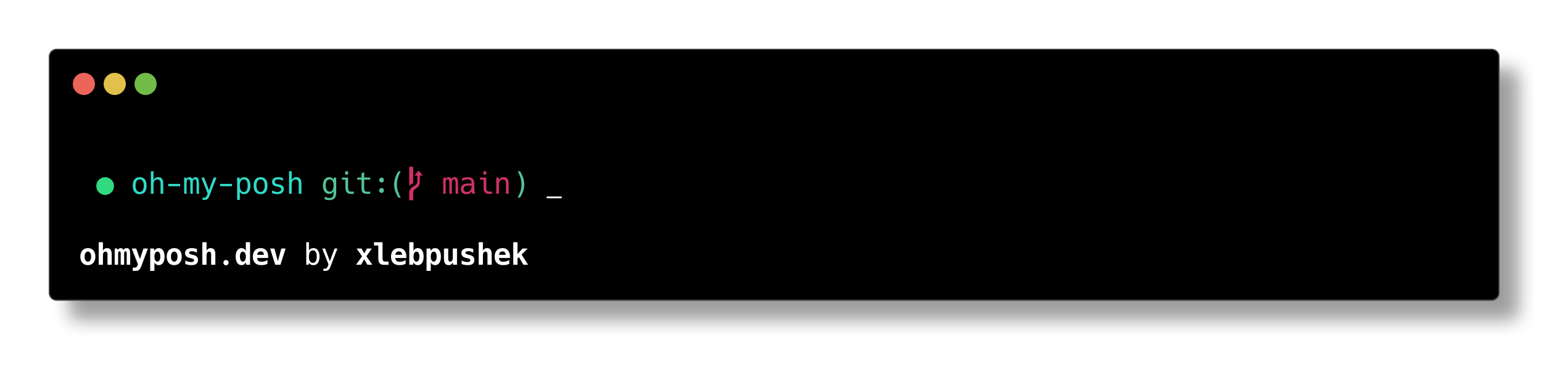 GitHub - loyal-theme/oh-my-posh: Oh-my-posh loyal theme