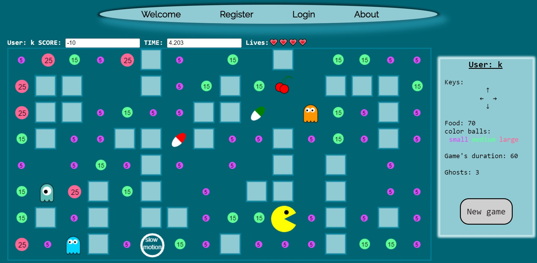 Github Shirinda4pacman Development Of A Pacman Game Using Html5 Javascript And Css