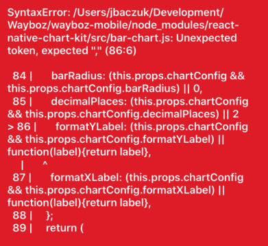 missing comma · Issue #321 · indiespirit/react-native-chart-kit · GitHub