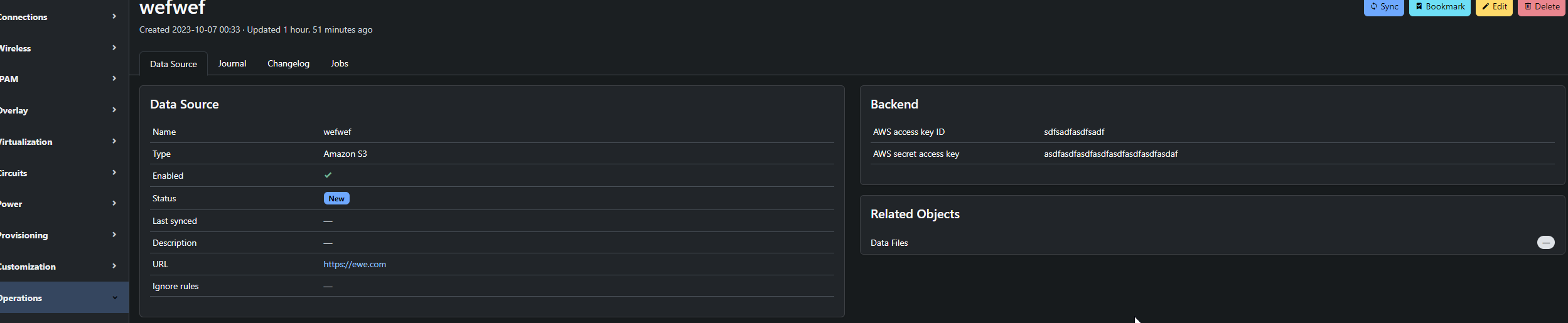 Data Sources Passwords In Clear Text · Issue 14002 · Netbox Communitynetbox · Github