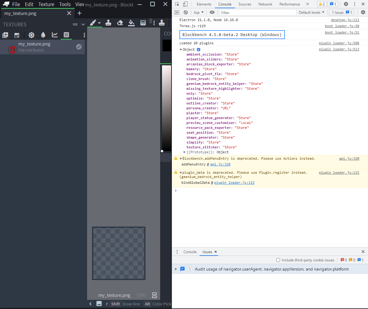 [Issue][BETA] textures saved from the image editor get corrupted · Issue #1632 · JannisX11 ...