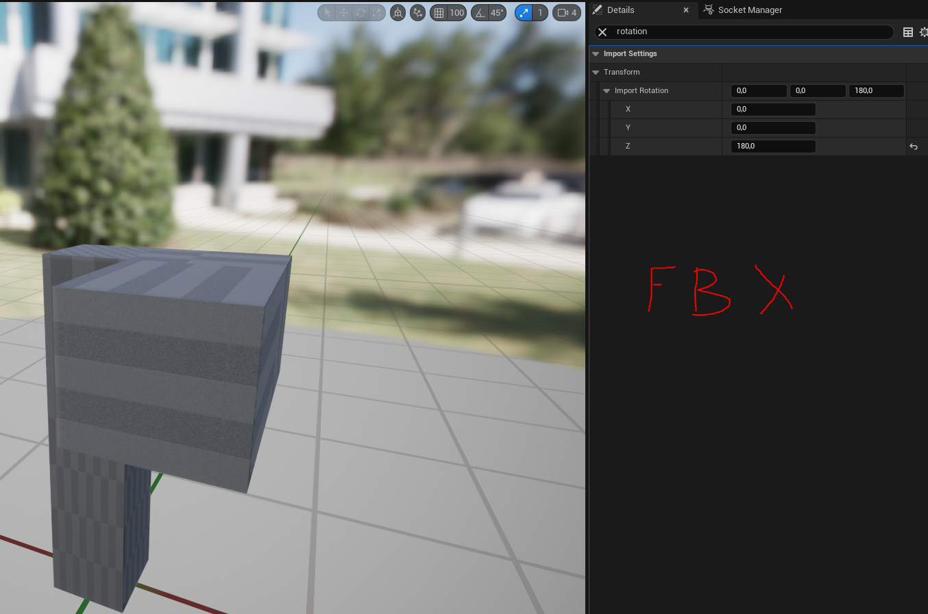 [issue] Gltf Fbx And Obj Wrong Rotation And Scale In Ue5 · Issue 1802 · Jannisx11 Blockbench
