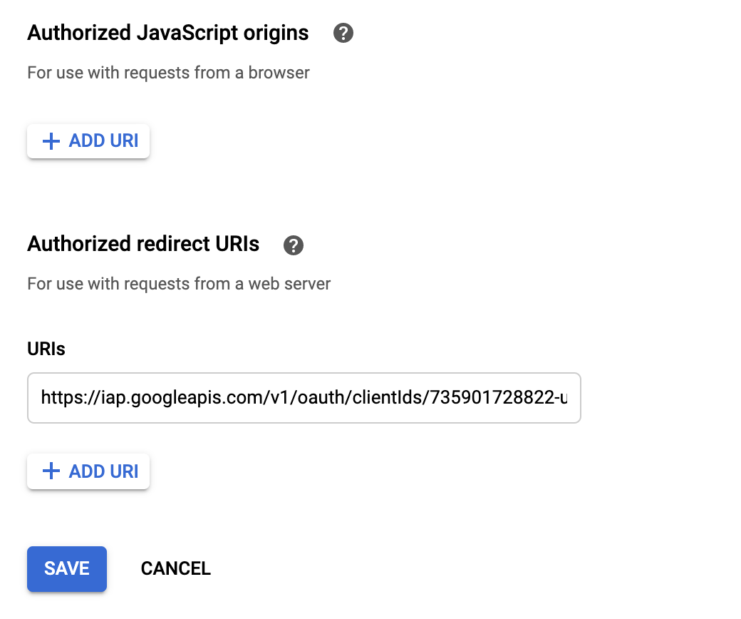 OAuth Authorized redirect URIs · Issue #4987 · kubeflow/kubeflow · GitHub