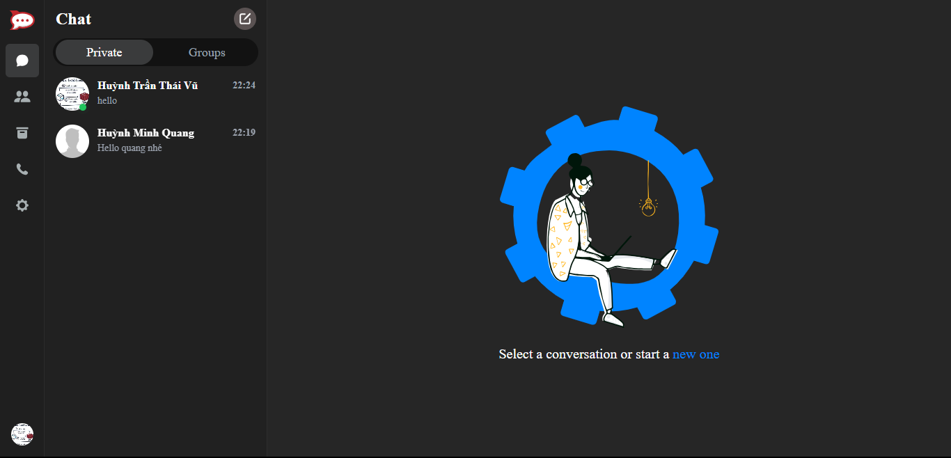 Github Orgball2608reactchatapp Realtime Chat App React Tailwindcss Redux Toolkit Socket