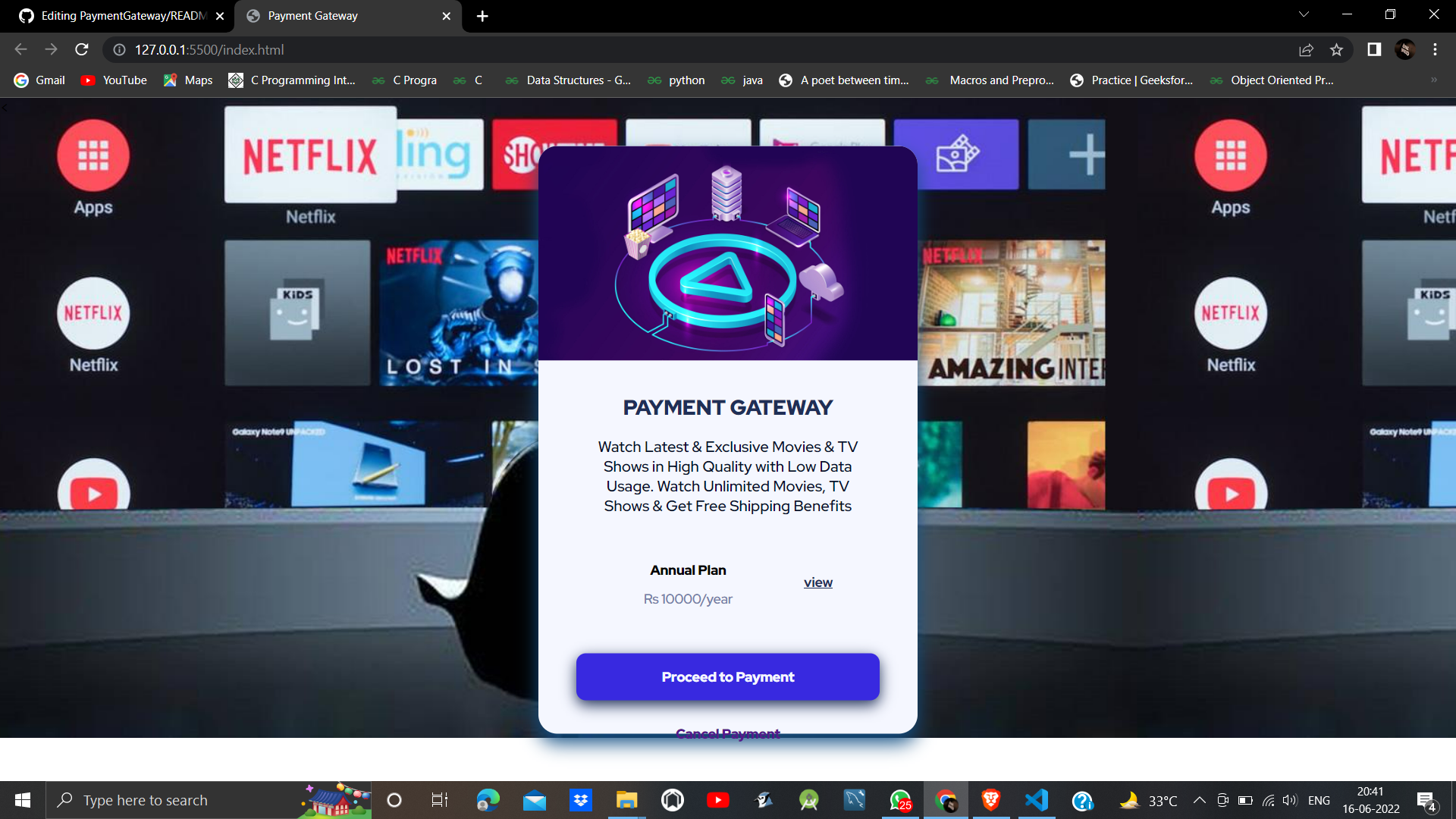 Github Sinhasukriti Paymentgateway