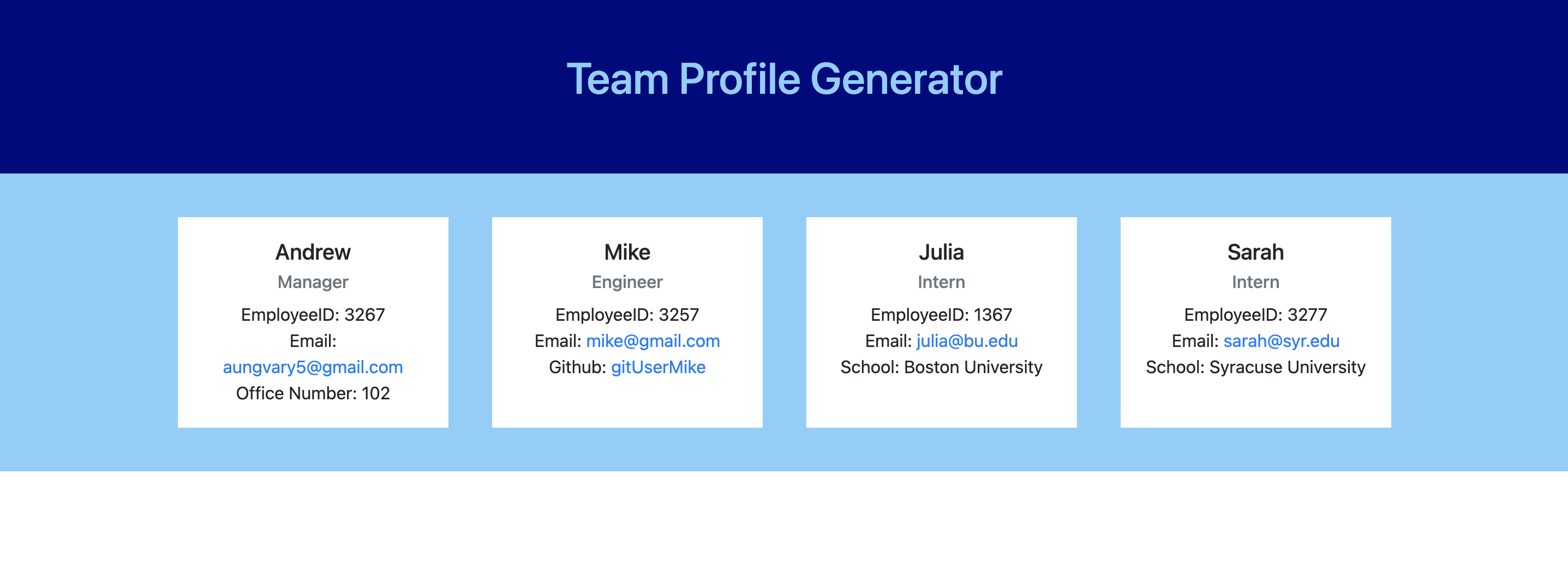 GitHub - aungy5/Team-Profile-Generator: HW_10