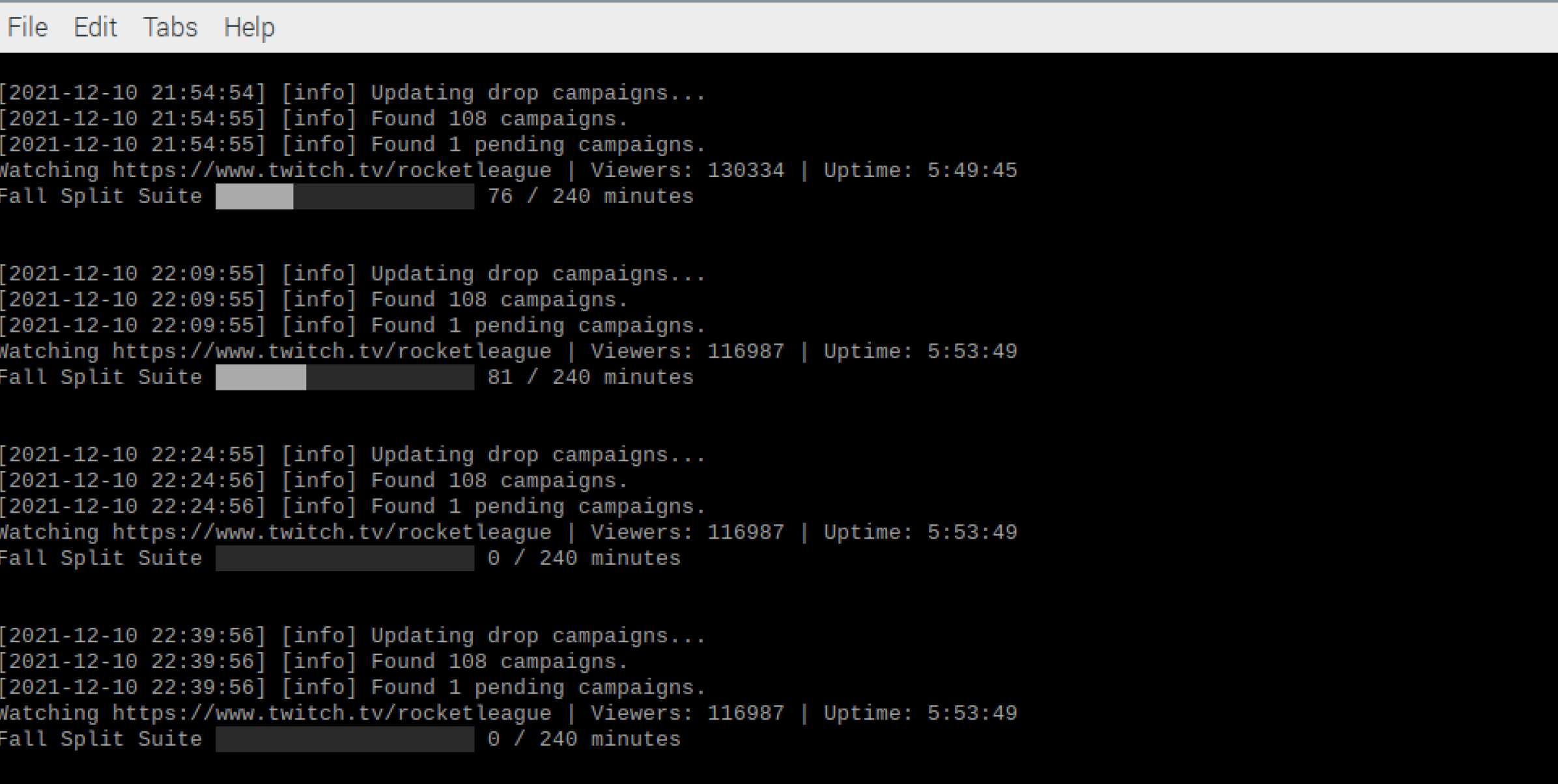 Counter stops working · Issue #23 · TychoTheTaco/Twitch-Drops-Bot · GitHub