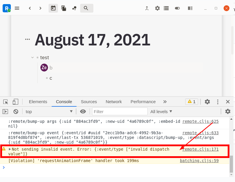 fix: `:enter/bump-up` is not working in remote (1.0.0-alpha.rtc.1 ...
