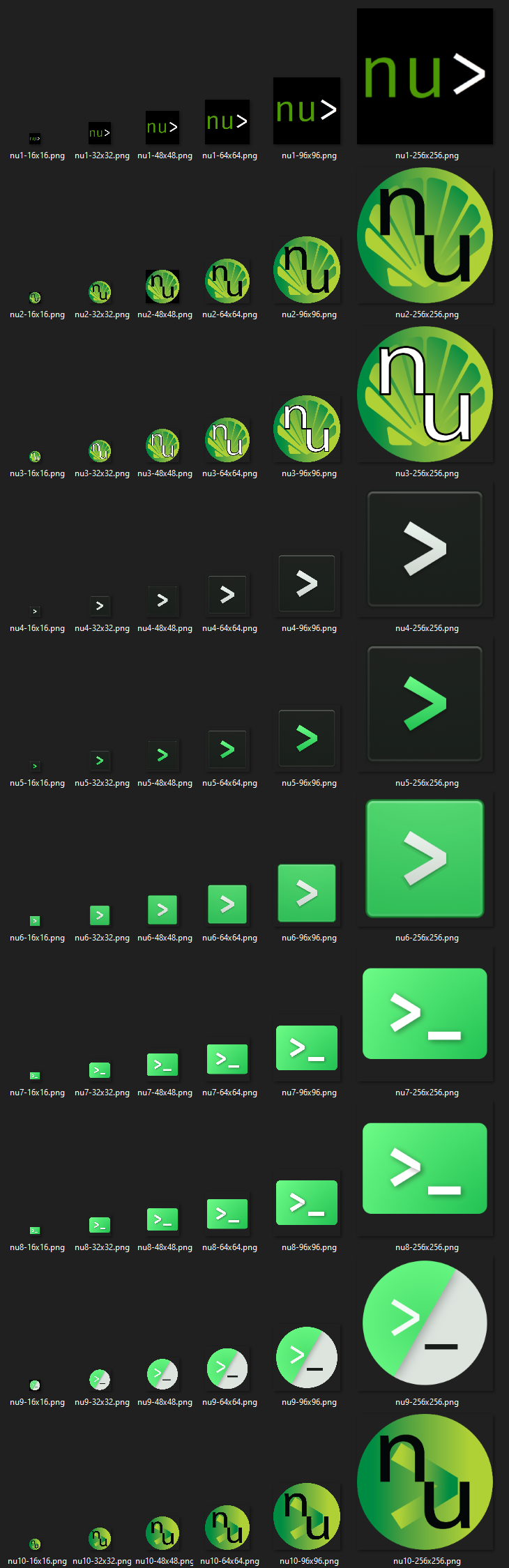 Add icon in the project and release folder · Issue #2872 · nushell ...