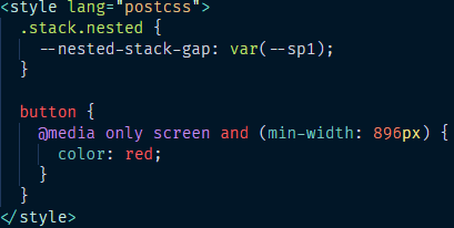 PostCSS Syntax Highlighting · Issue #996 · sveltejs/language-tools · GitHub