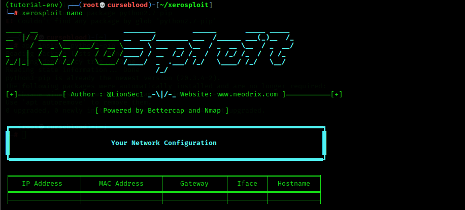 Raw input · Issue #146 · LionSec/xerosploit · GitHub