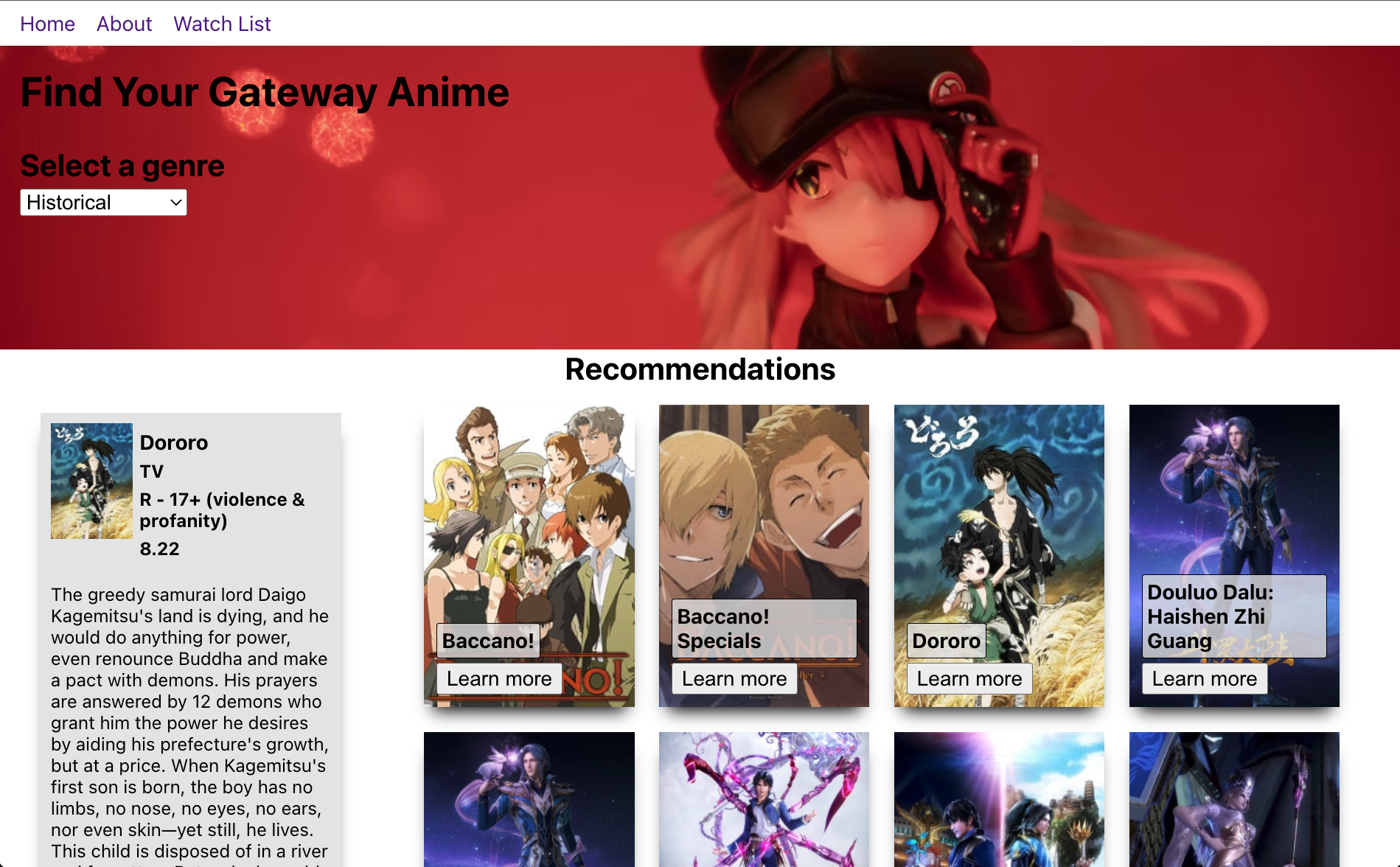 GitHub - rachelJensen/gateway-anime