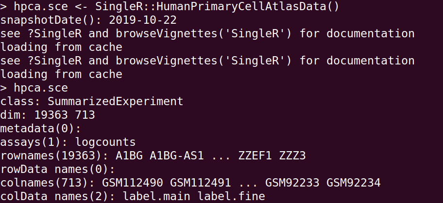 Error loading HumanPrimaryCellAtlasData · Issue #93 · SingleR-inc/SingleR · GitHub
