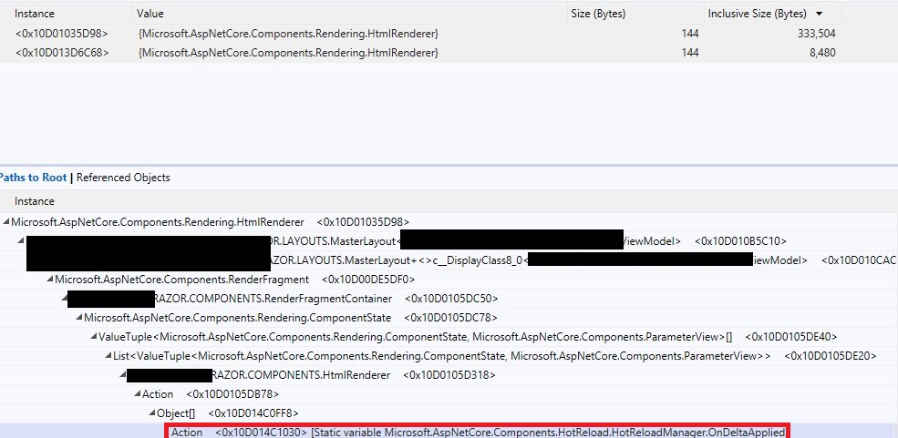 Memory Leaks starting with DotNet 6 Preview 5 in Blazor Server Statically-Rendered Components ...