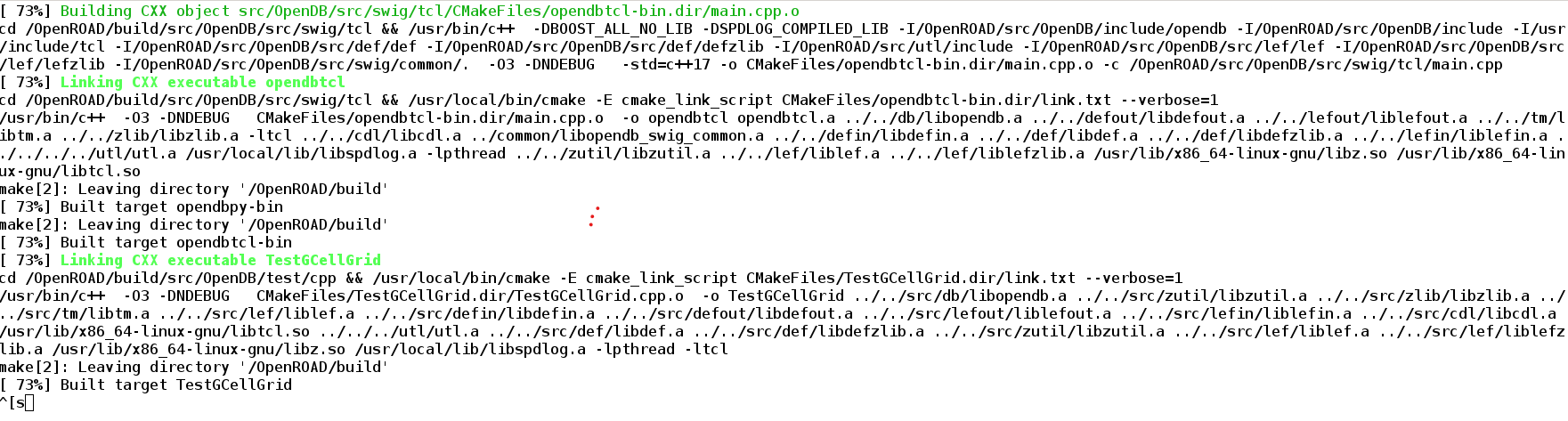 Install Stuck At 73 · Issue 617 · The Openroad Project Openroad · Github