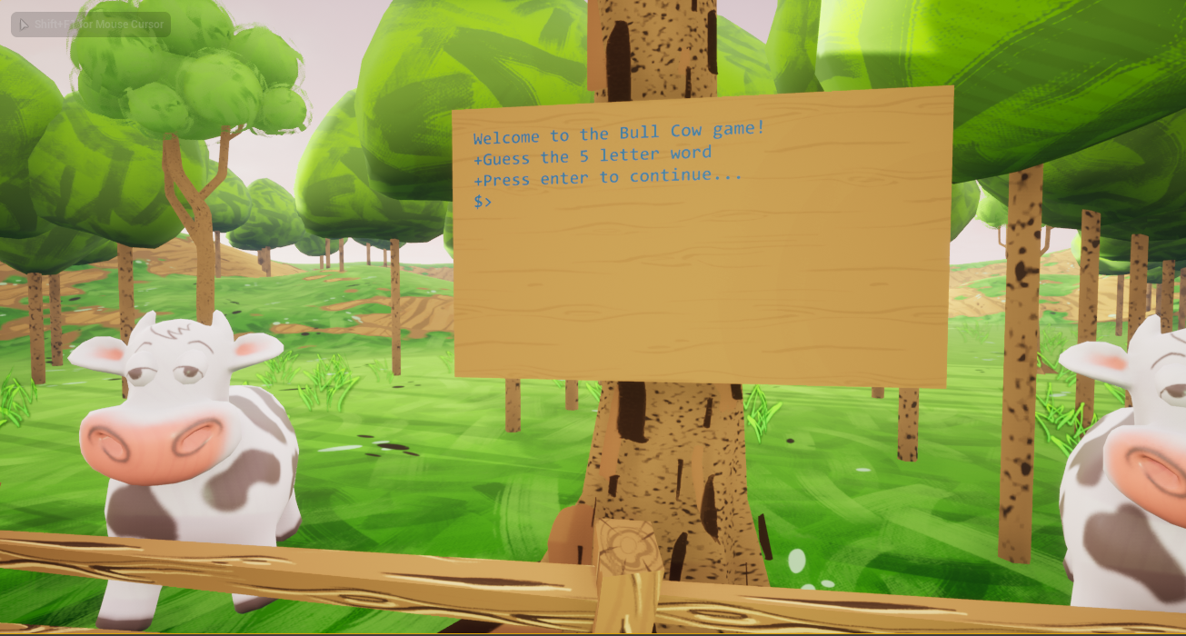 GitHub - Kev-Daran/BullCowGame: Bulls and Cows game made in UE4 and cpp