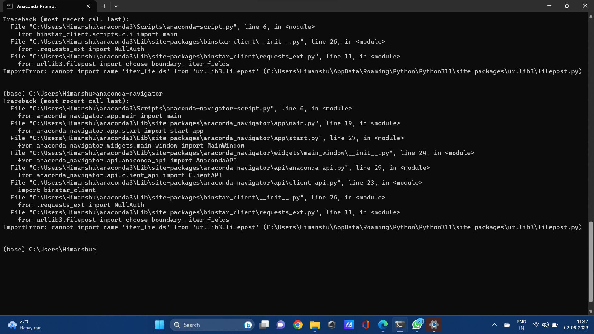 Not Launch Anaconda Navigator · Issue 3 · Professorkazarinoffproblem Solving With Python 37 