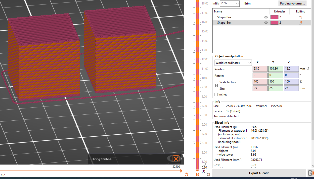 Set extruder sequence for more than one object does not work · Issue #8117 · prusa3d/PrusaSlicer ...