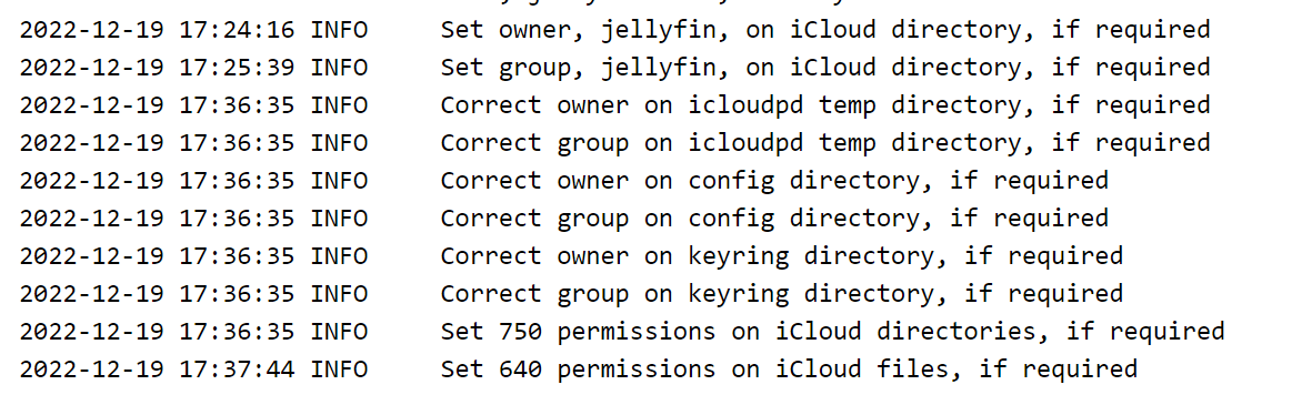Too slow when verifying the permissions · Issue #247 · boredazfcuk/docker-icloudpd · GitHub
