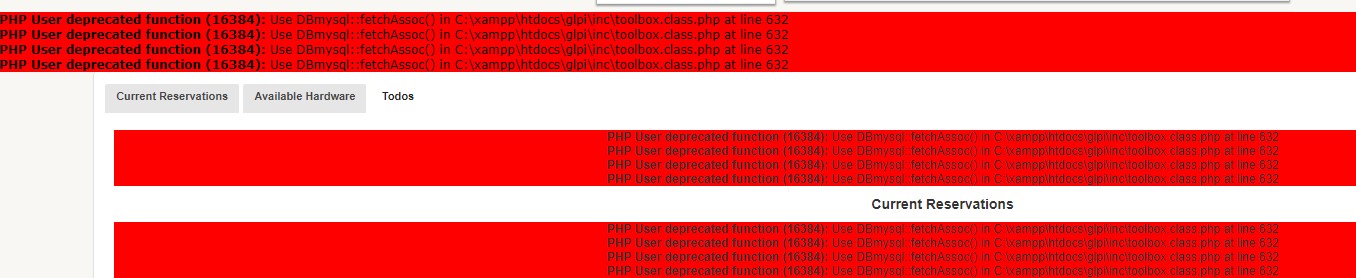 PHP User deprecated function (16384): Use sodiumDecrypt in /glpi/var/www/html/glpi/inc/toolbox ...